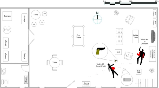 Crime scene diagram